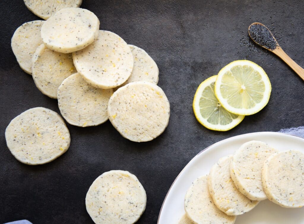Lemon Poppy Seed Slice and Bake Cookies - Easy OwlbBaking.com