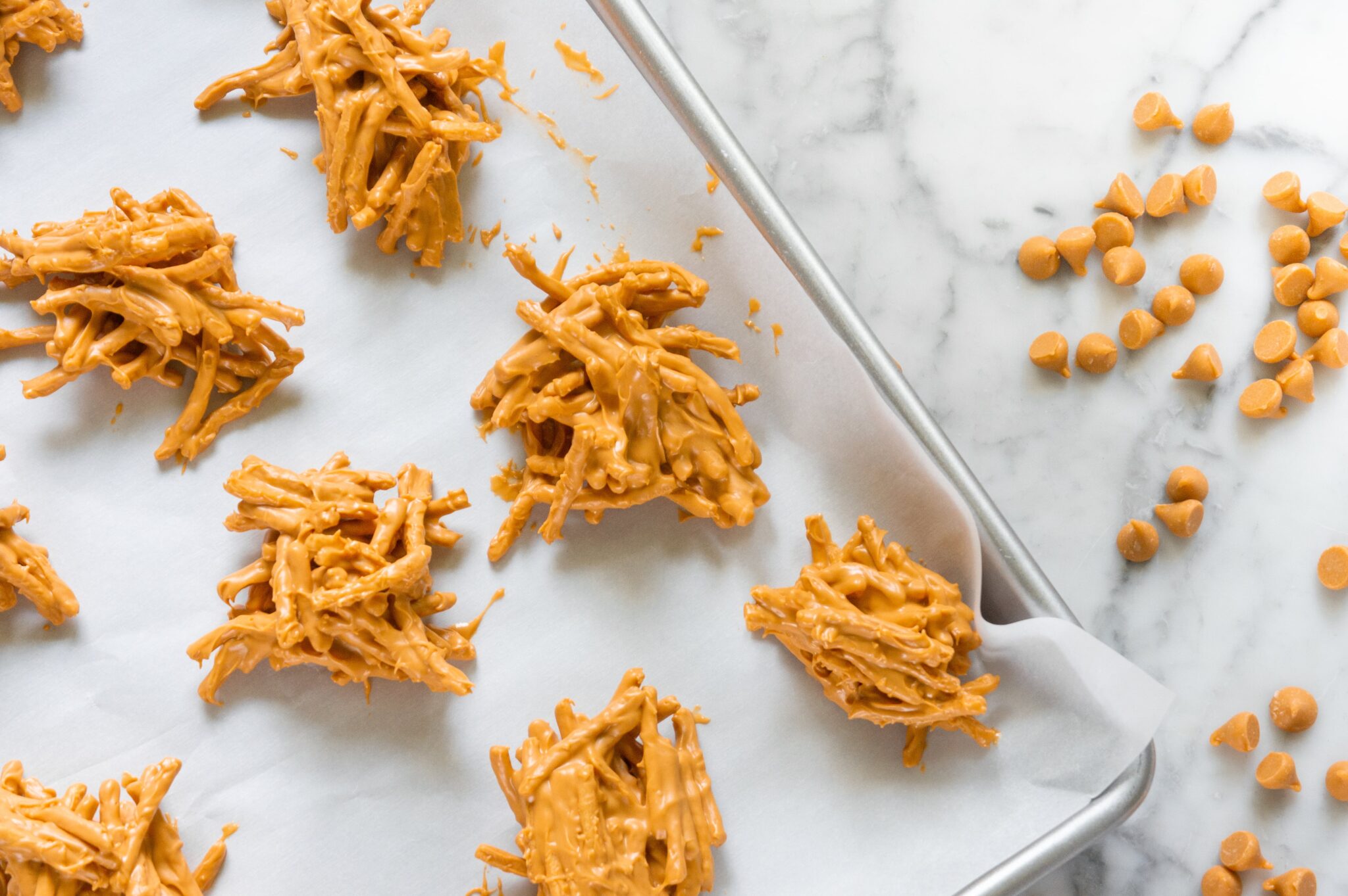 Butterscotch Haystacks | No Bake - 2 Ingredients OwlbBaking.com
