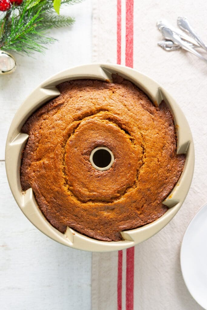 Gingerbread Bundt Cake - Easy Recipe! OwlbBaking.com