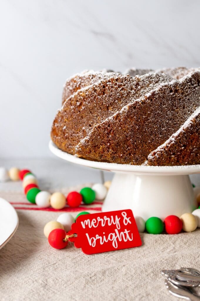 Gingerbread Bundt Cake - Easy Recipe! OwlbBaking.com