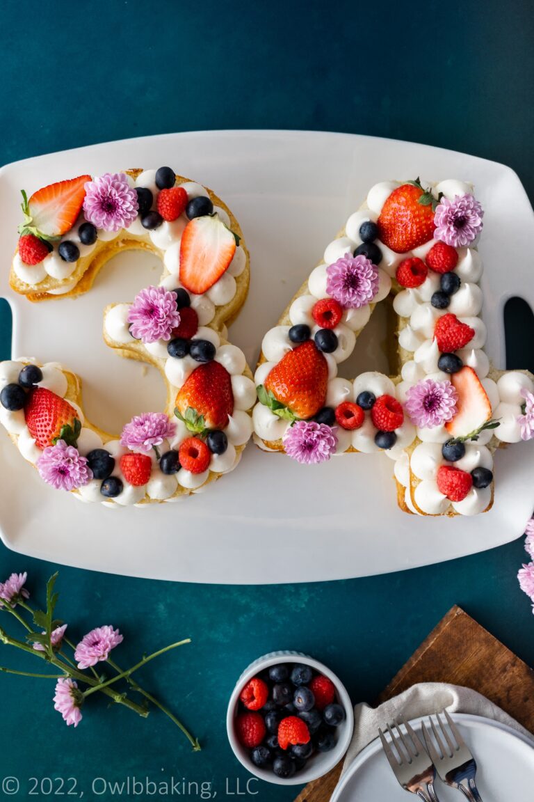 Number Cake - The Perfect Birthday Cake - OwlbBaking.com