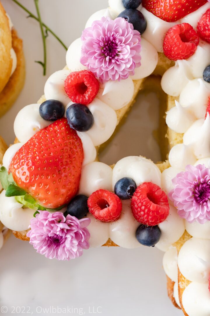 Number Cake - The Perfect Birthday Cake - OwlbBaking.com